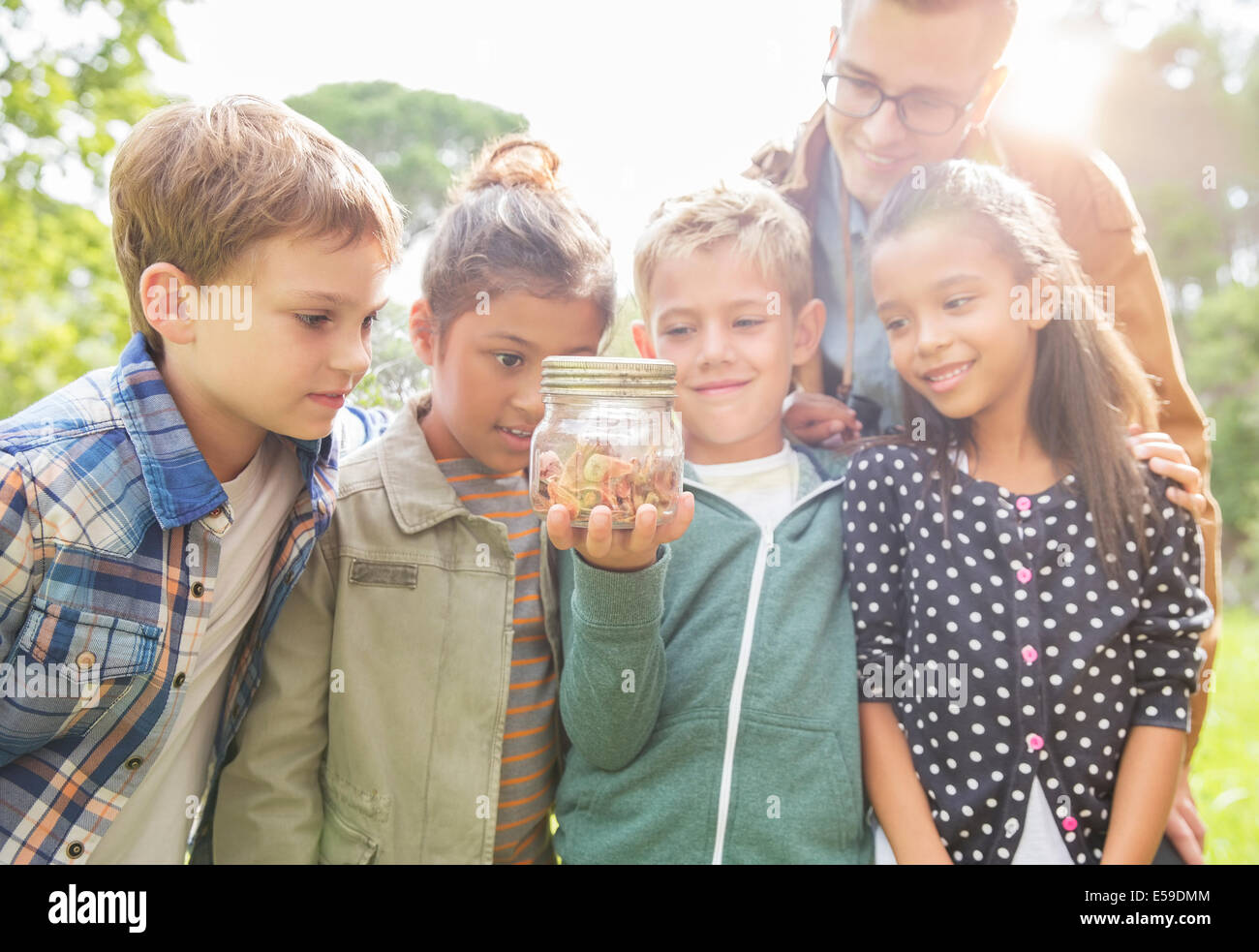 Children insects jar hi-res stock photography and images - Alamy