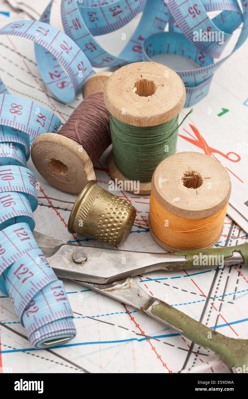 Tailoring needle work still life hi-res stock photography and images ...