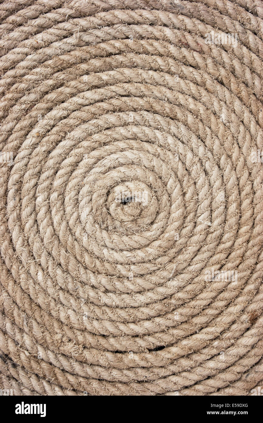 background of twisted hemp rope Stock Photo - Alamy