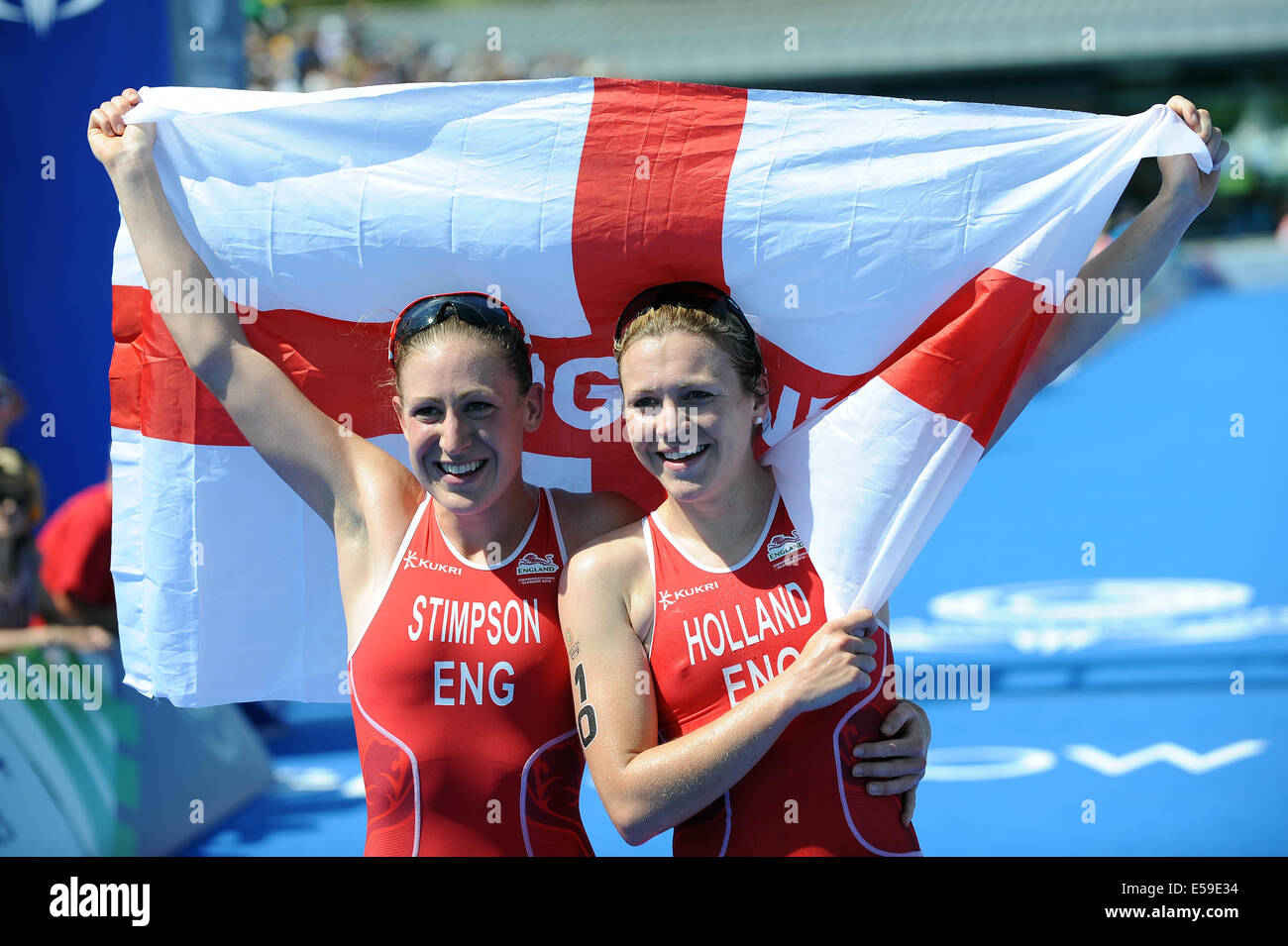 JODIE STIMPSON & VICKY HOLLAND WOMEN'S TRIATHLON FINAL STRATHCLYDE ...