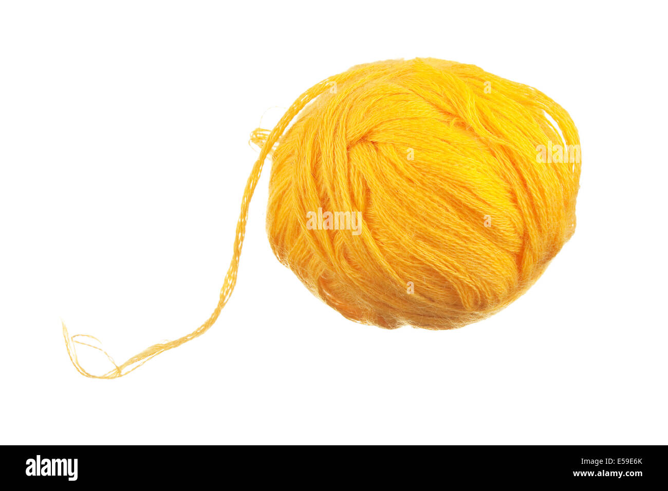 ball of wool isolated on a white background Stock Photo - Alamy