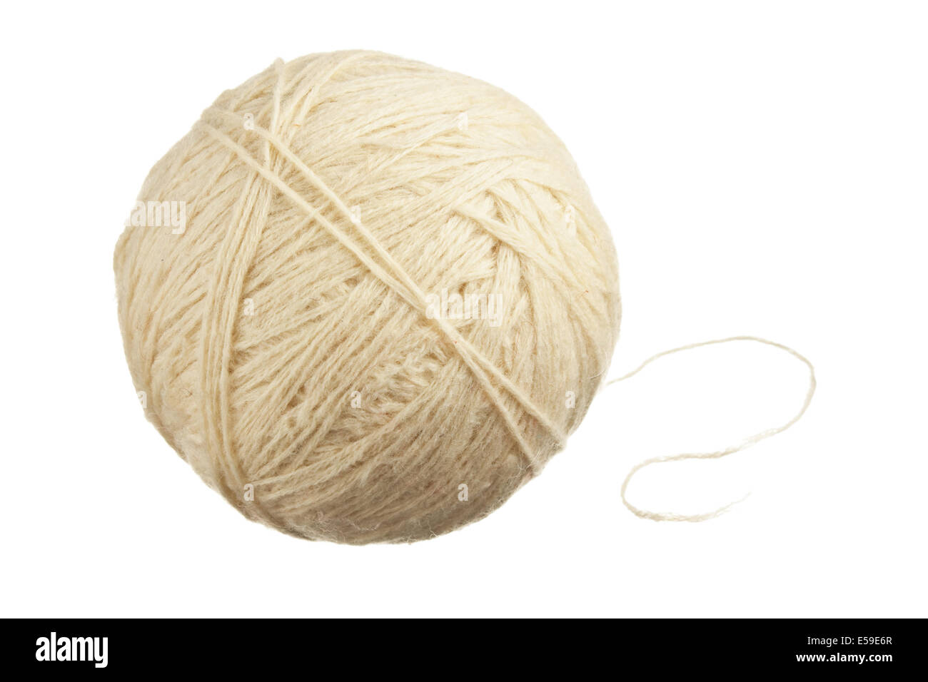 ball of wool isolated on a white background Stock Photo - Alamy