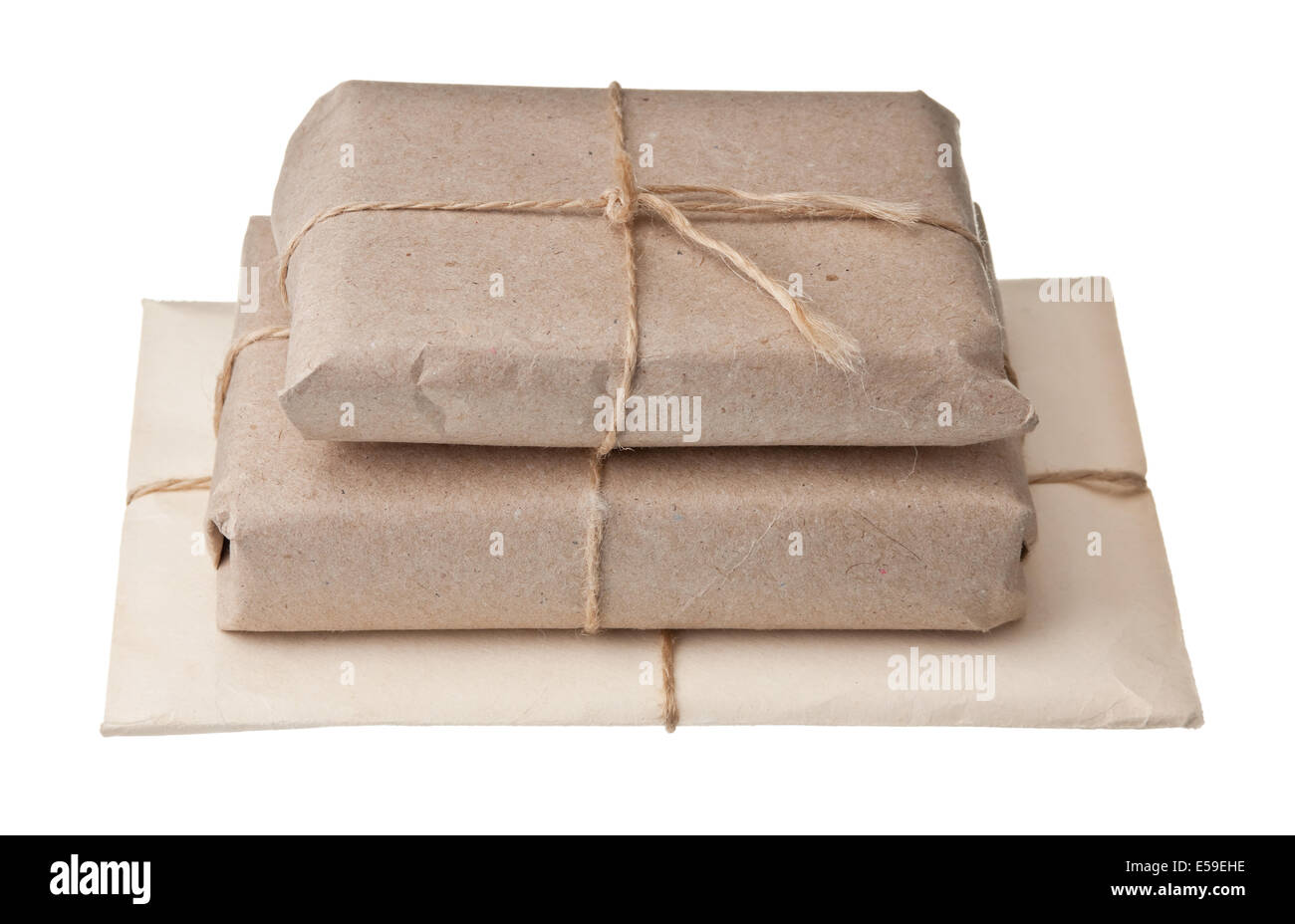 Kraft paper tied string Cut Out Stock Images & Pictures - Alamy