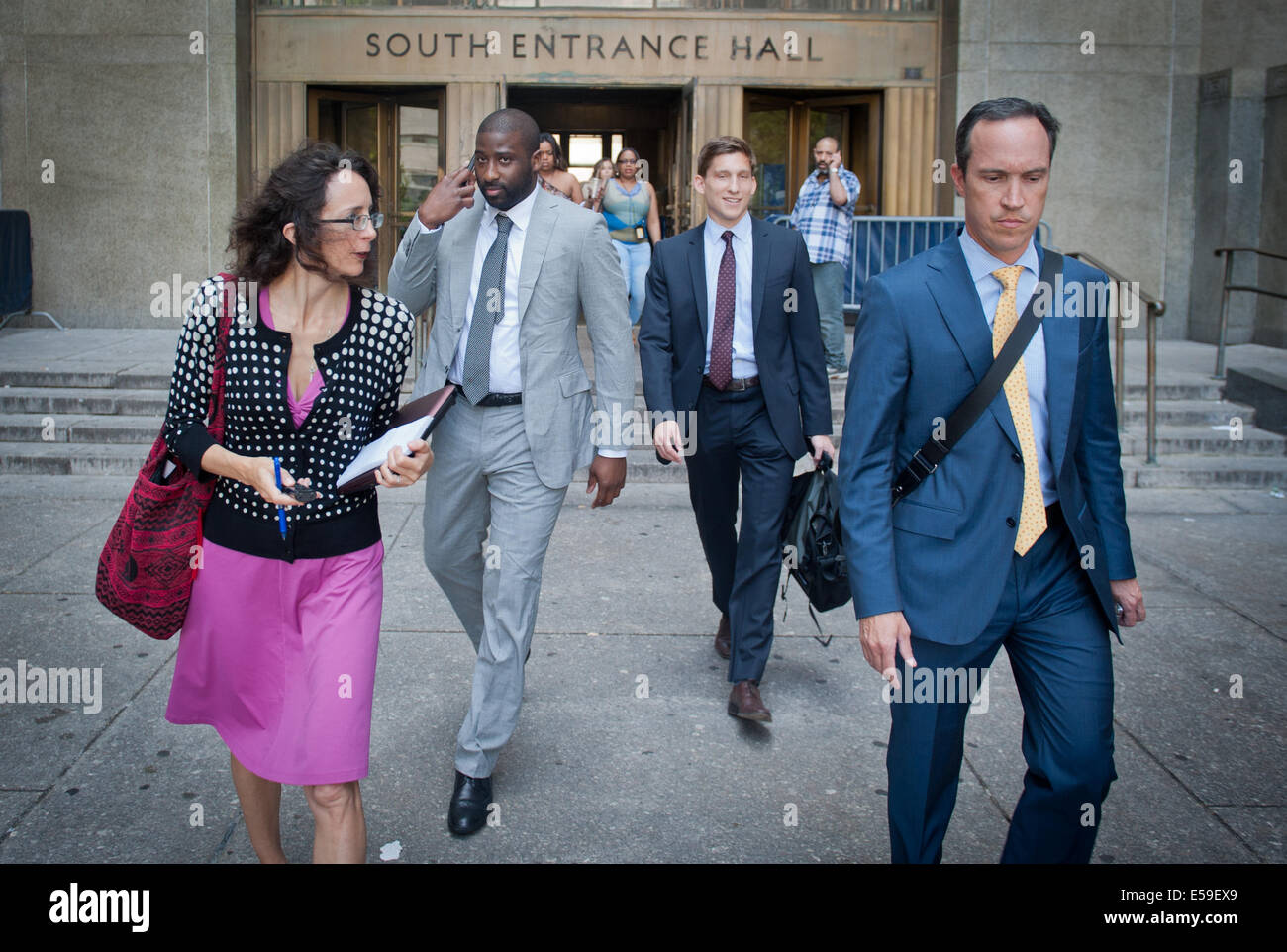 Manhattan, New York, USA. 23rd July, 2014. Former NY Knick RAYMOND ...