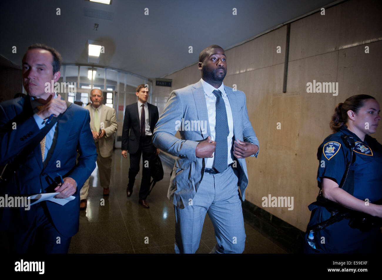 Manhattan, New York, USA. 23rd July, 2014. Former NY Knick RAYMOND ...