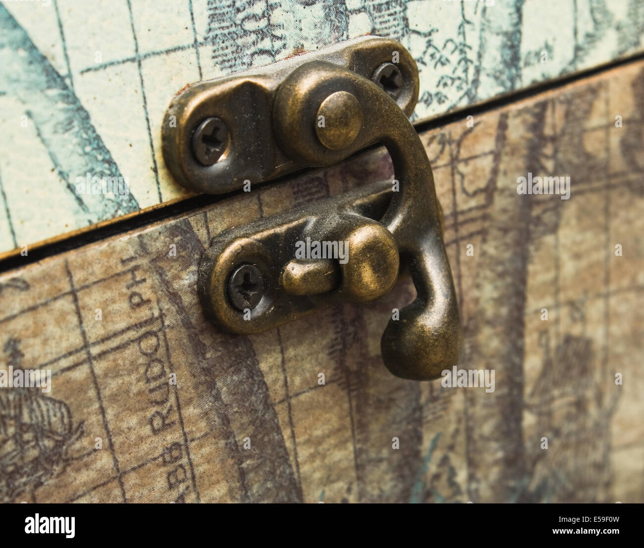 Old lock box hi-res stock photography and images - Alamy