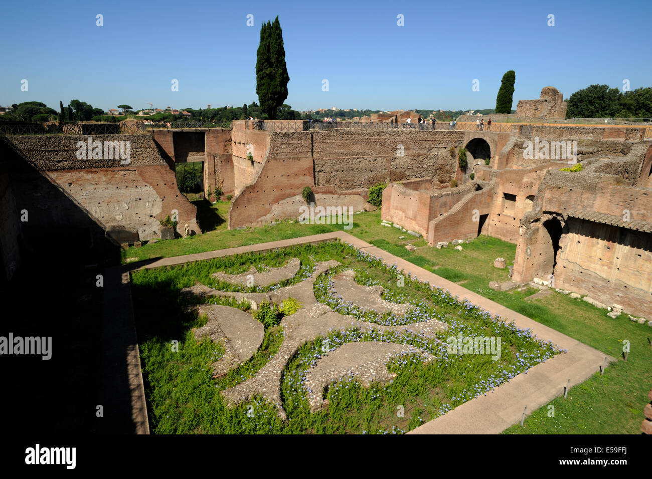 Italy, Rome, Palatine Hill, Domus Augustana Stock Photo - Alamy