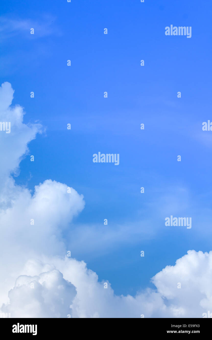 above cloud gradient blue sky background only Stock Photo - Alamy
