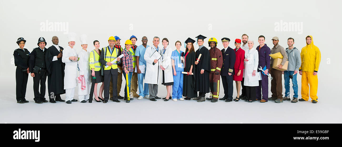 Portrait of diverse workers Stock Photo - Alamy