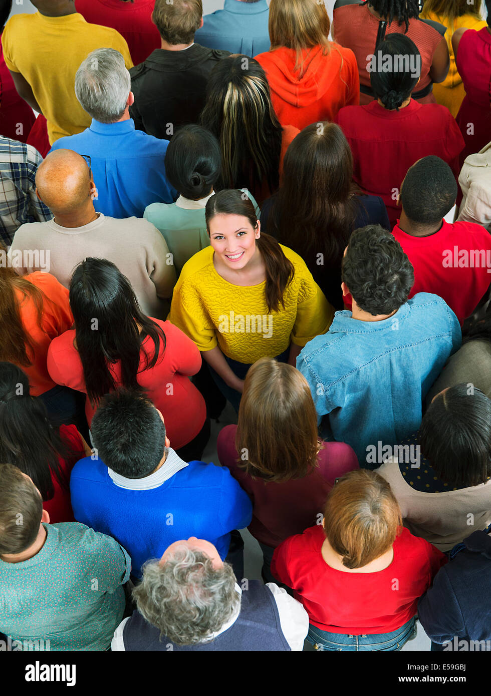 High angle shot woman in hi-res stock photography and images - Alamy
