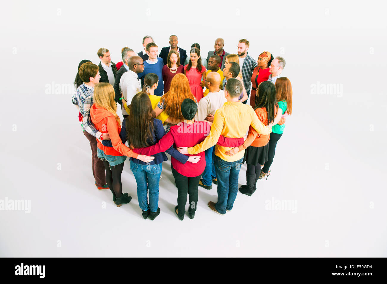Crowd of people working together hi-res stock photography and images ...