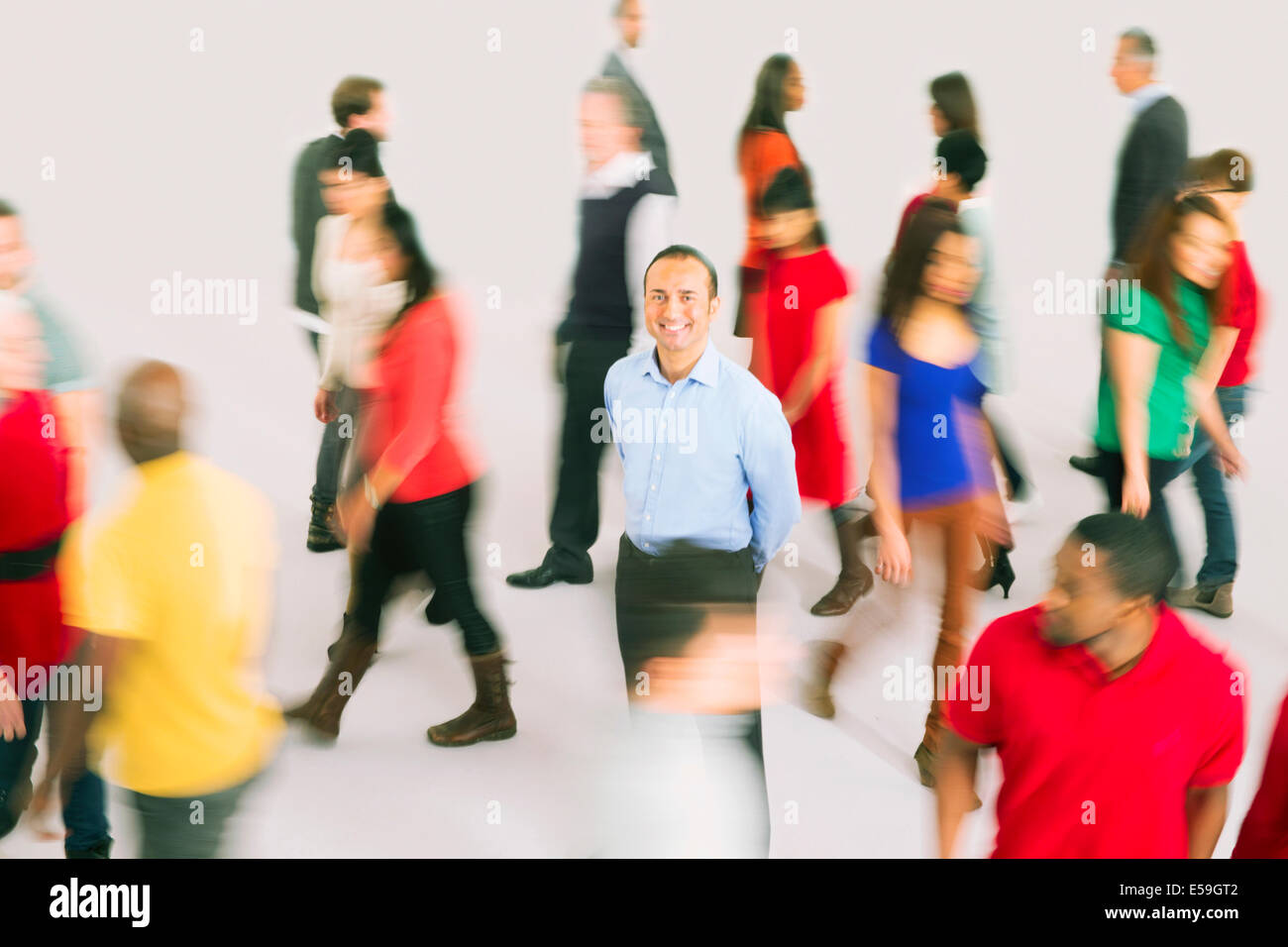 Standing out from the crowd hi-res stock photography and images - Alamy