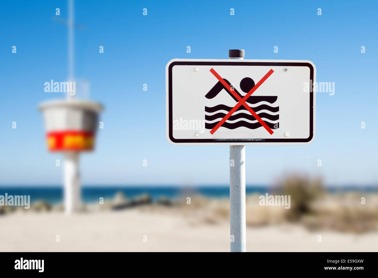 Prohibition bathing hi-res stock photography and images - Alamy