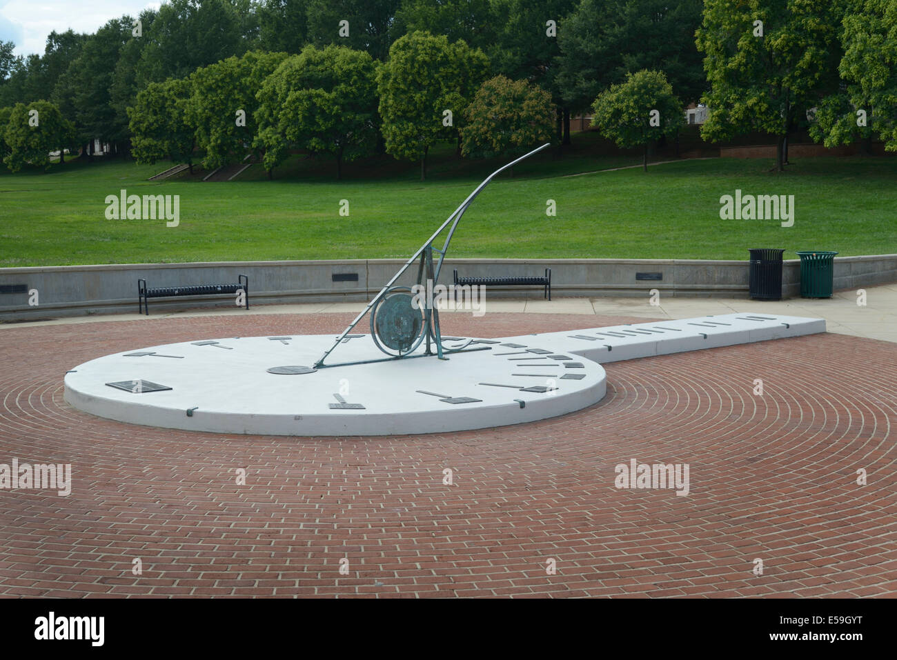 Sundial on the campus of University of Maryland Stock Photo - Alamy