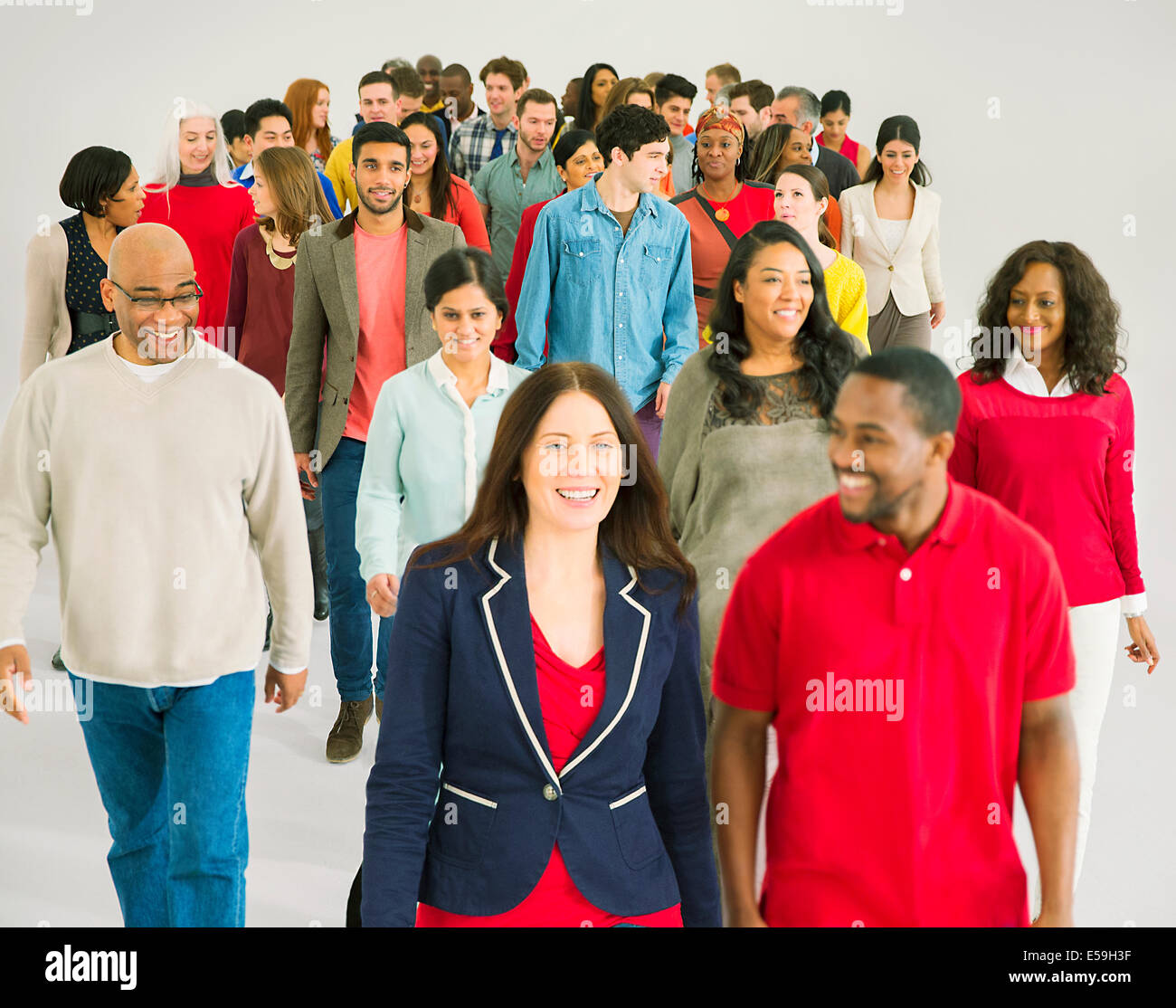 People standing on walking hi-res stock photography and images - Alamy
