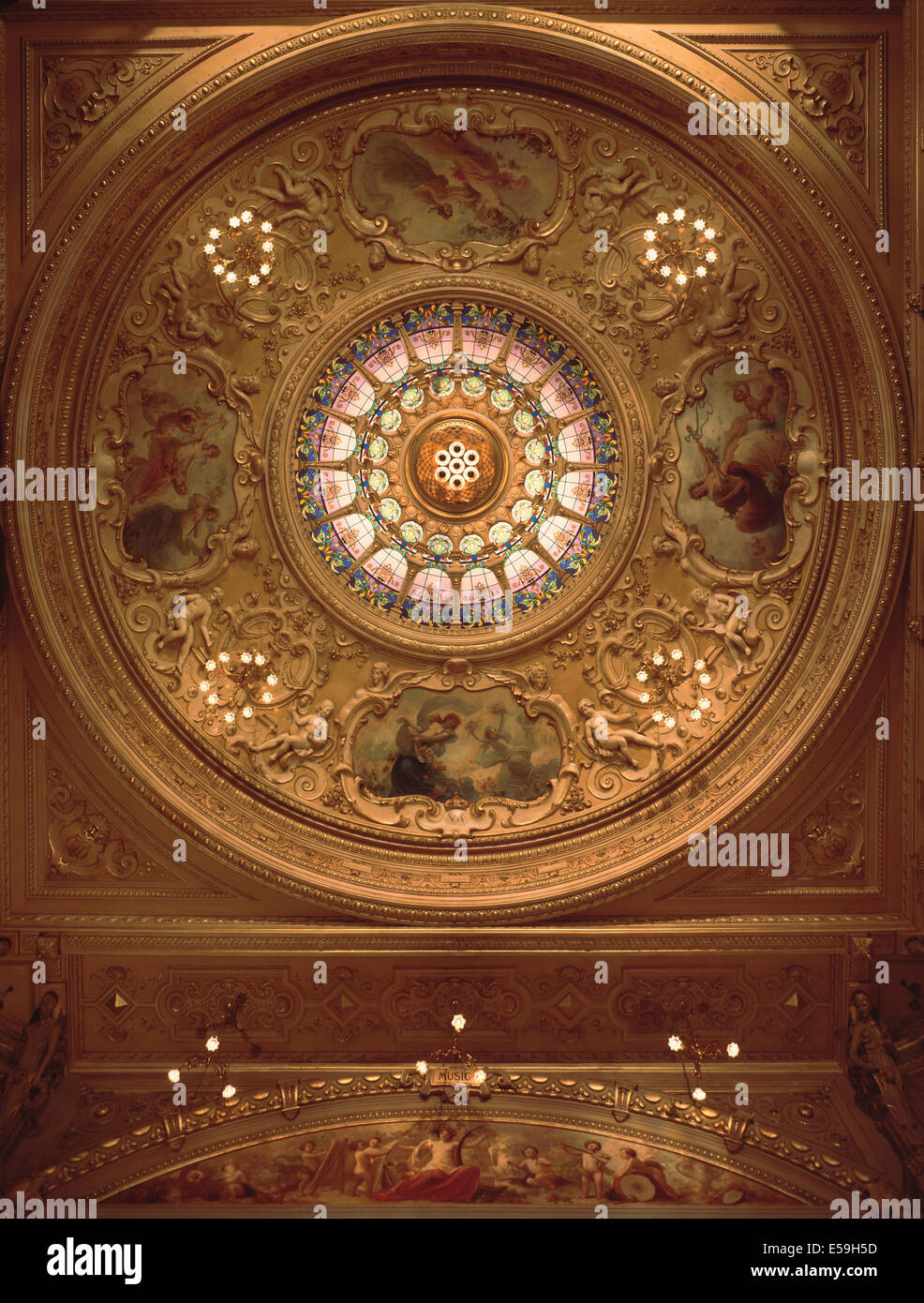 The domed ceiling of the Gaiety Theatre designed by Architect Frank ...