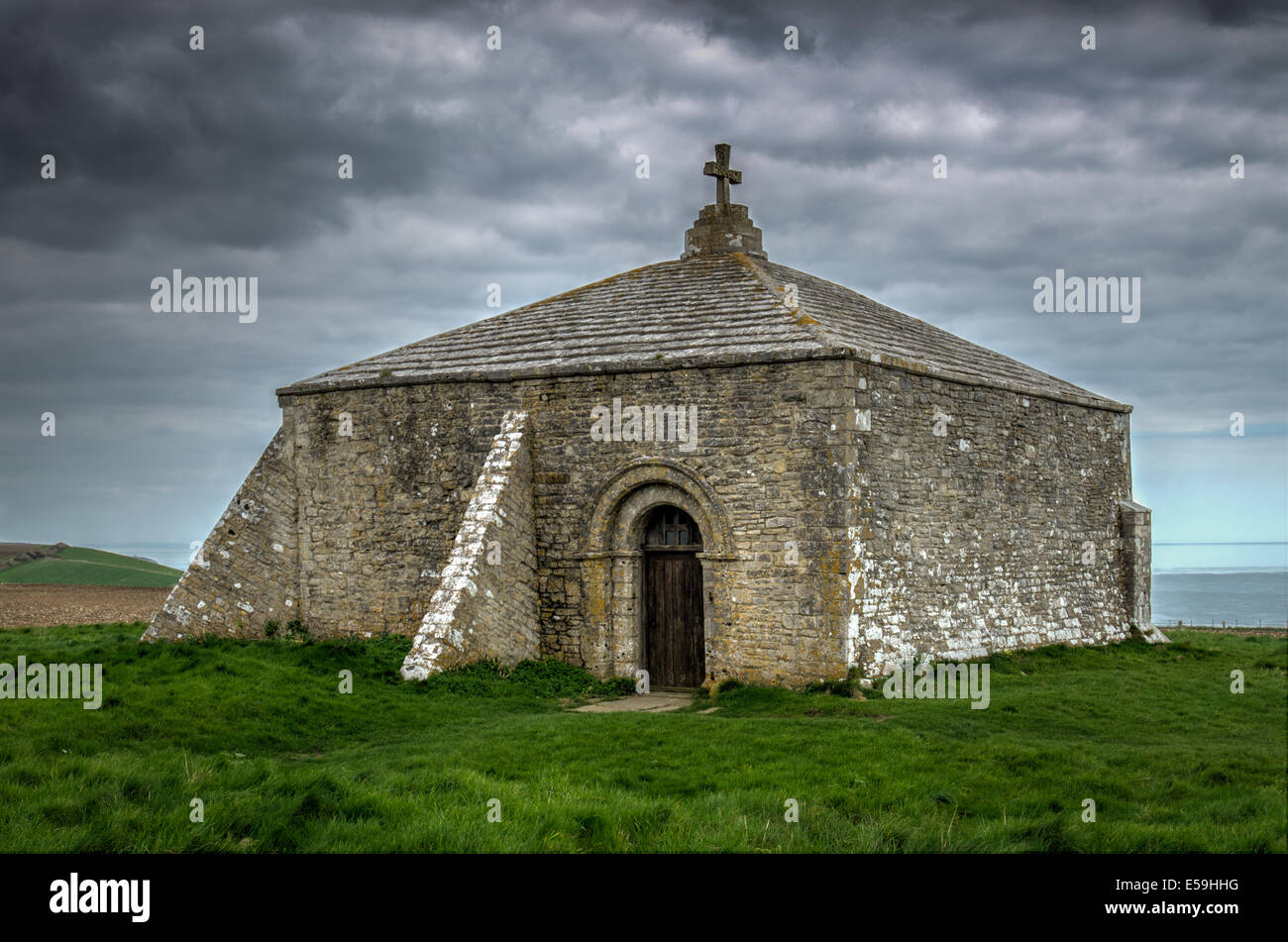 St Aldhelm's Chapel is a Norman chapel on St Aldhelm's Head in the ...