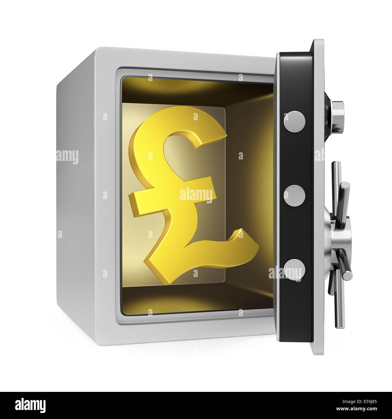 Pound coin lock hi-res stock photography and images - Alamy