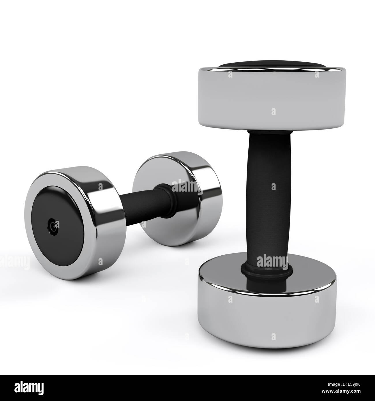 Dumbbell exercises Cut Out Stock Images & Pictures - Alamy