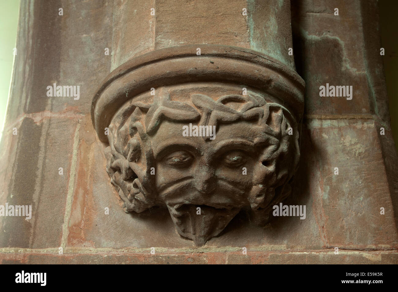 Green man carving church hi-res stock photography and images - Alamy