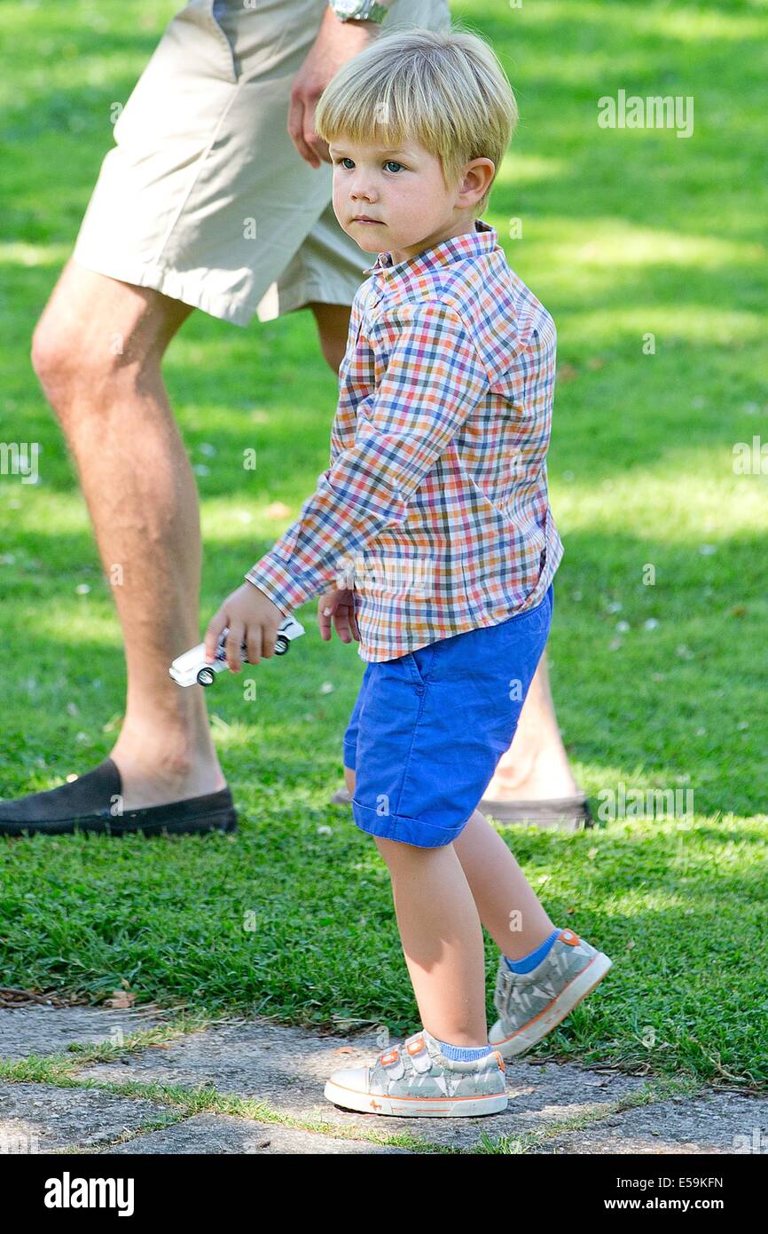 Danish Prince Vincent attending a photo session at Grasten Palace, 24 ...
