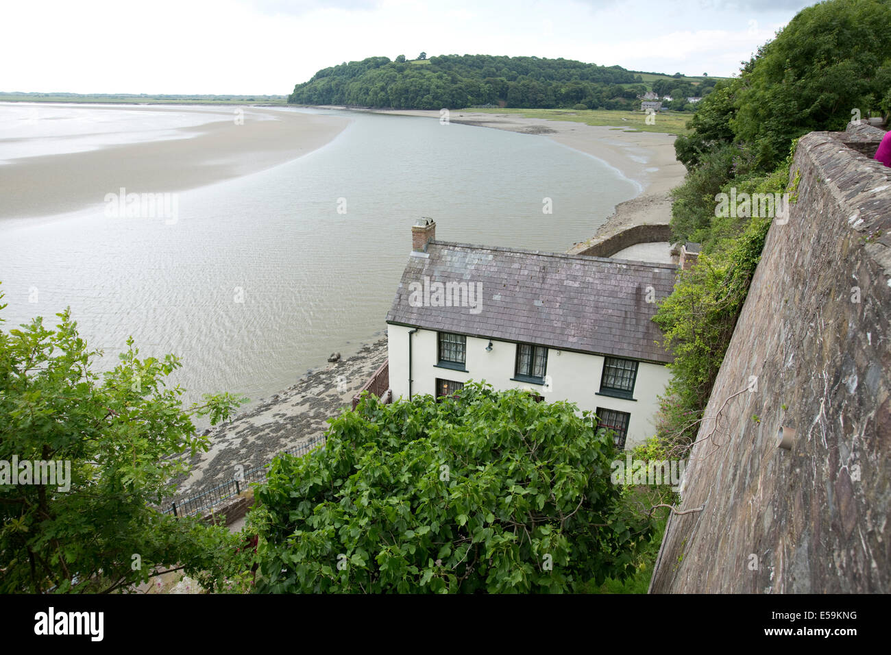 The cottage and home of Welsh Poet Dylan Thomas Stock Photo - Alamy