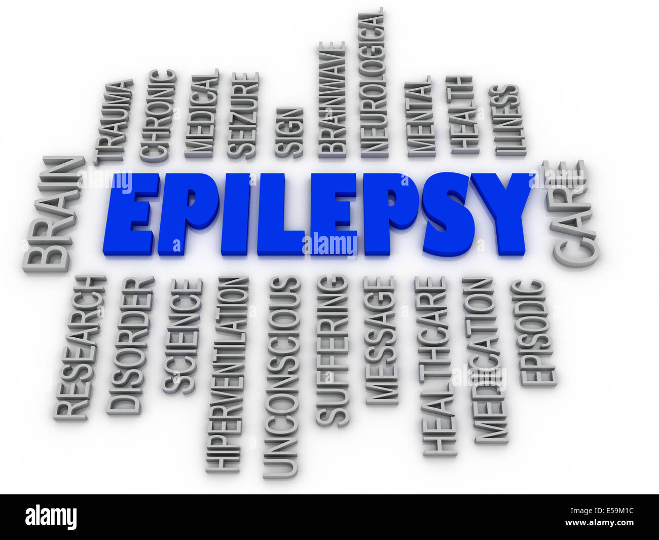 3d imagen epilepsy symbol neurological hi-res stock photography and ...