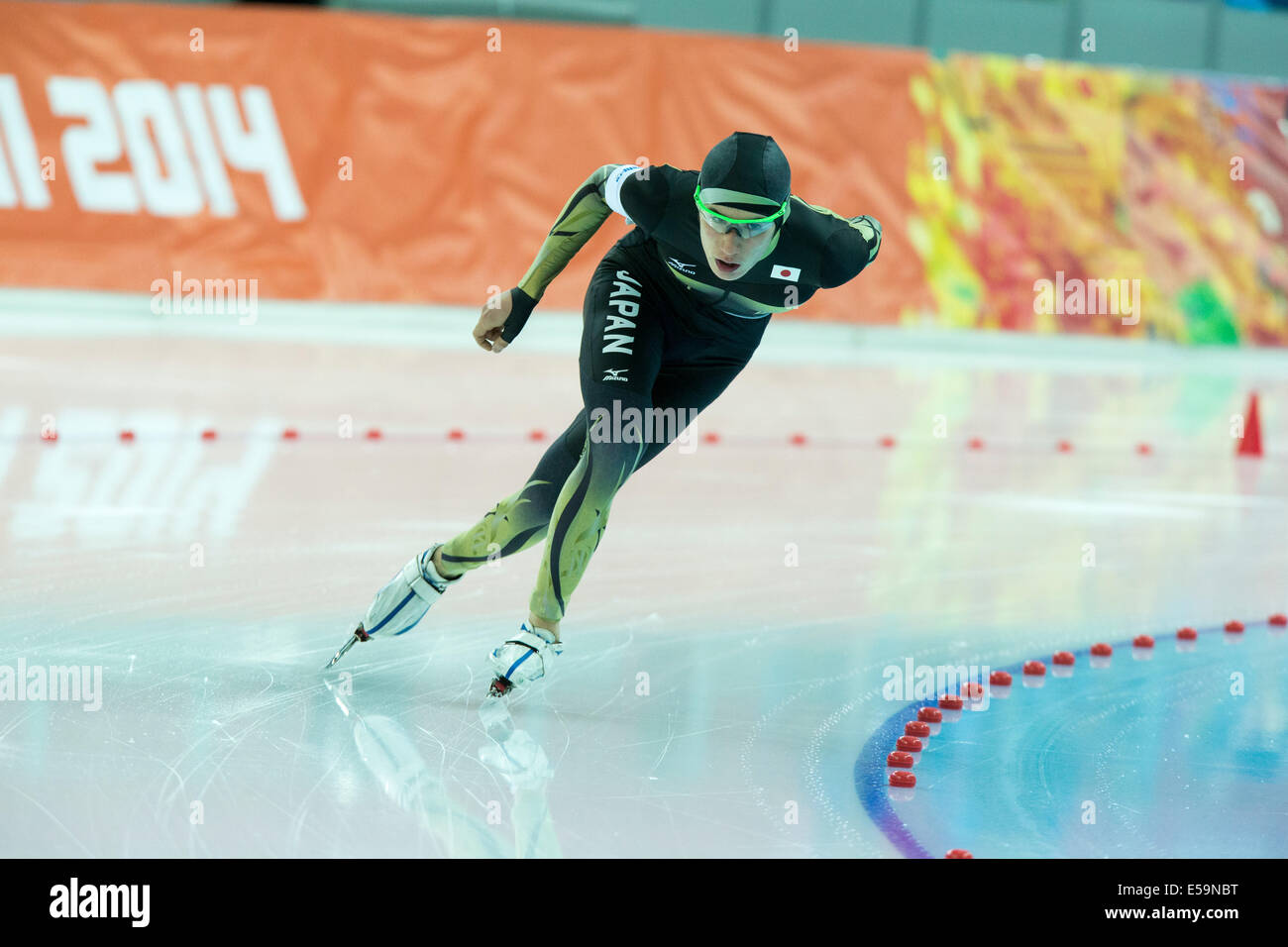 Shane Williamson (JPN) competing in Men's 5000m Speed Skating at the ...