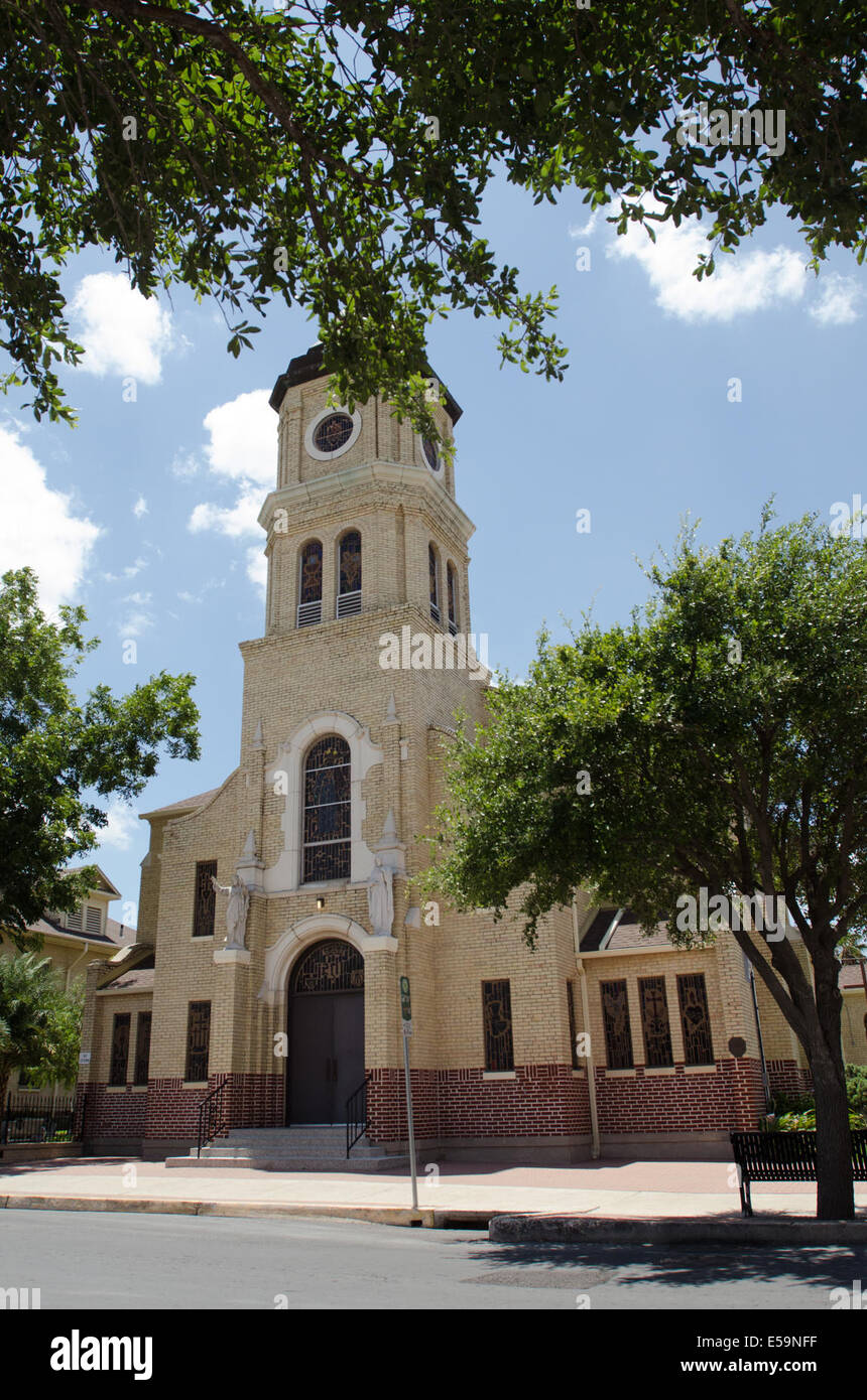McAllen, Texas, USA. 14th July, 2014. The Sacred Heart Church in ...
