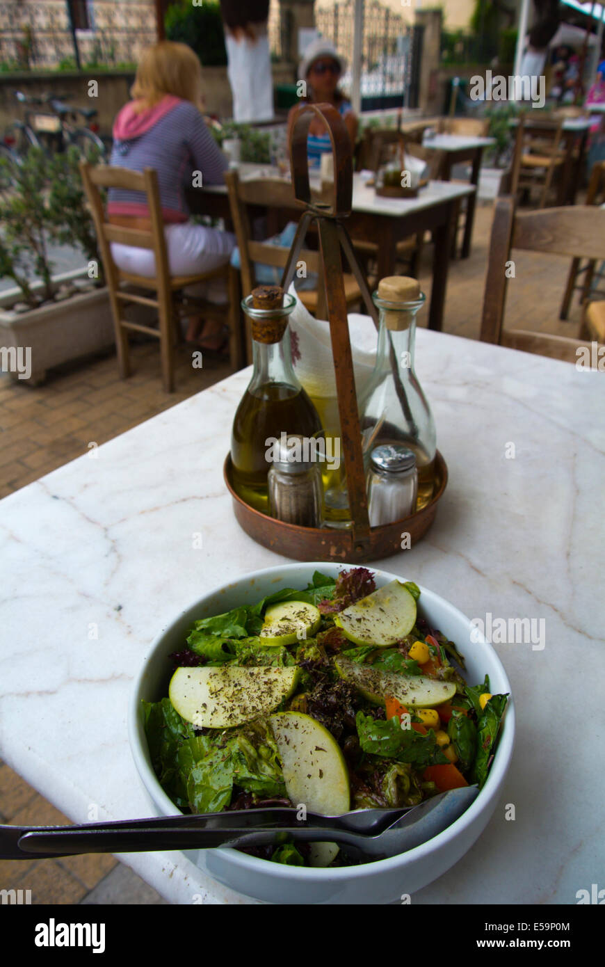 Mixed salad, Koukos restaurant, Rhodes town, Rhodes island, Dodecanese ...