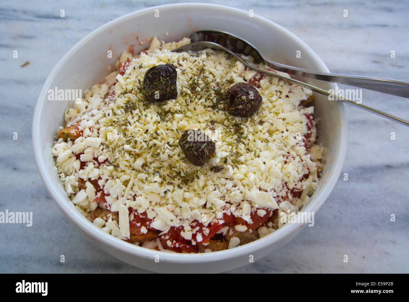 Salad with local feta cheese, Koukos restaurant, Rhodes town, Rhodes ...