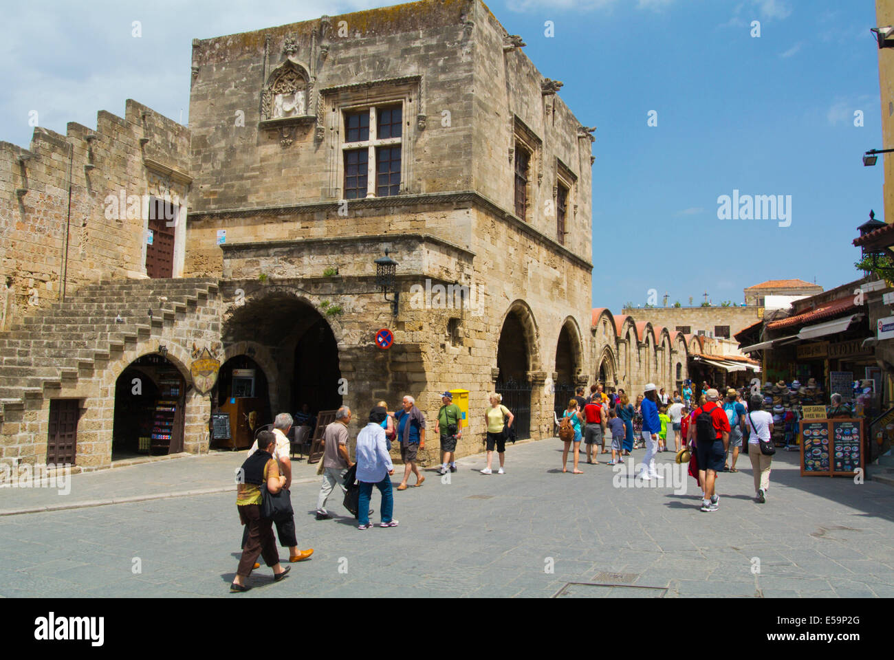 Rhodes greece hippocrates square hi-res stock photography and images ...
