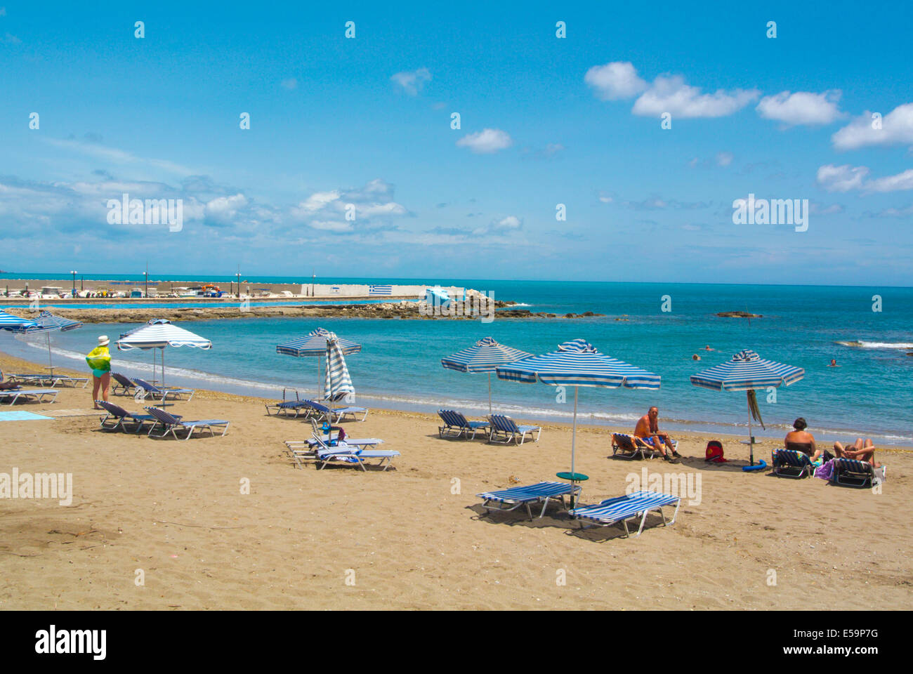 Kathara beach, Faliraki resort, Rhodes island, Dodecanese islands ...