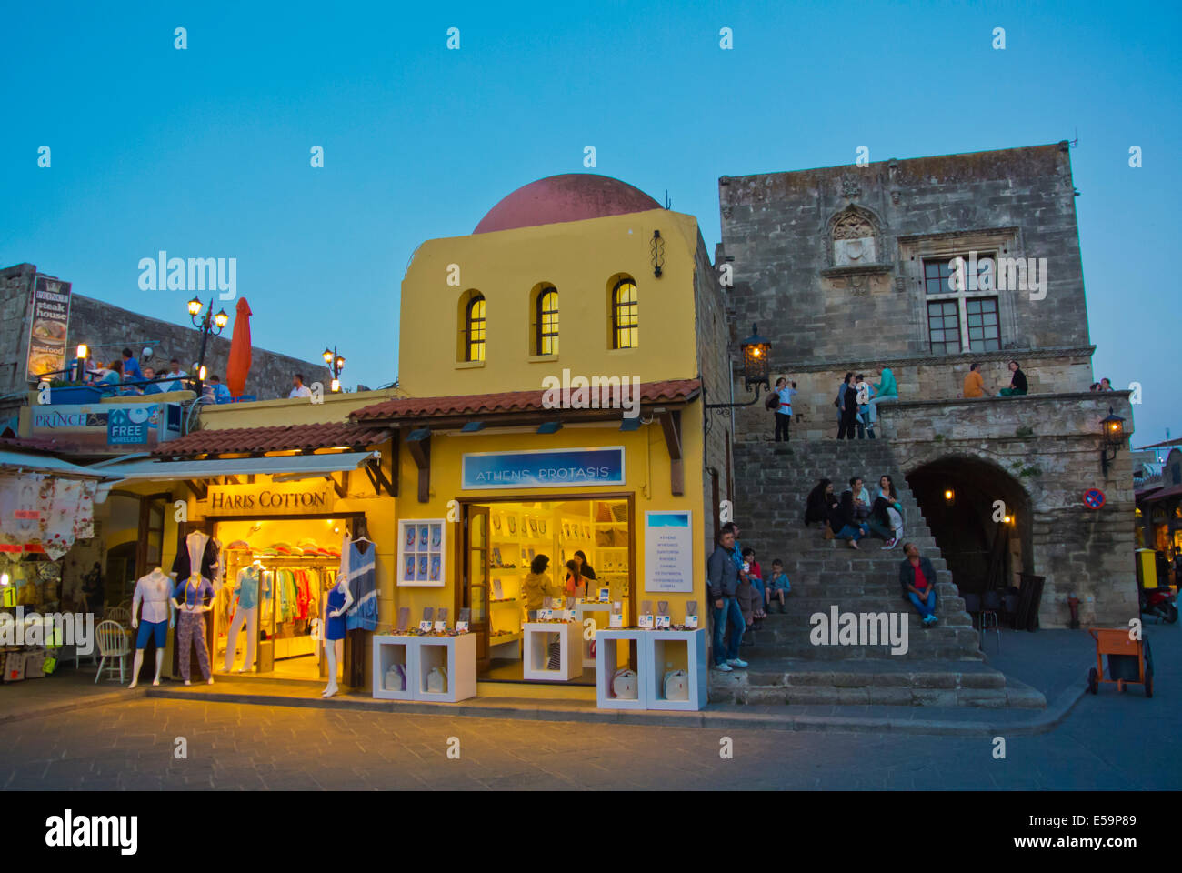 Rhodes Greece Hippocrates Square High Resolution Stock Photography and ...