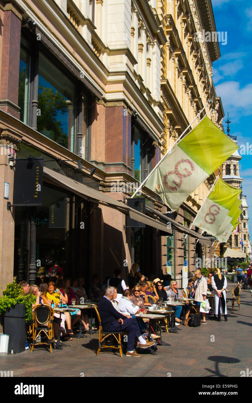 Esplanadin bulevardi, Esplanade boulevard, central Helsinki, Finland ...