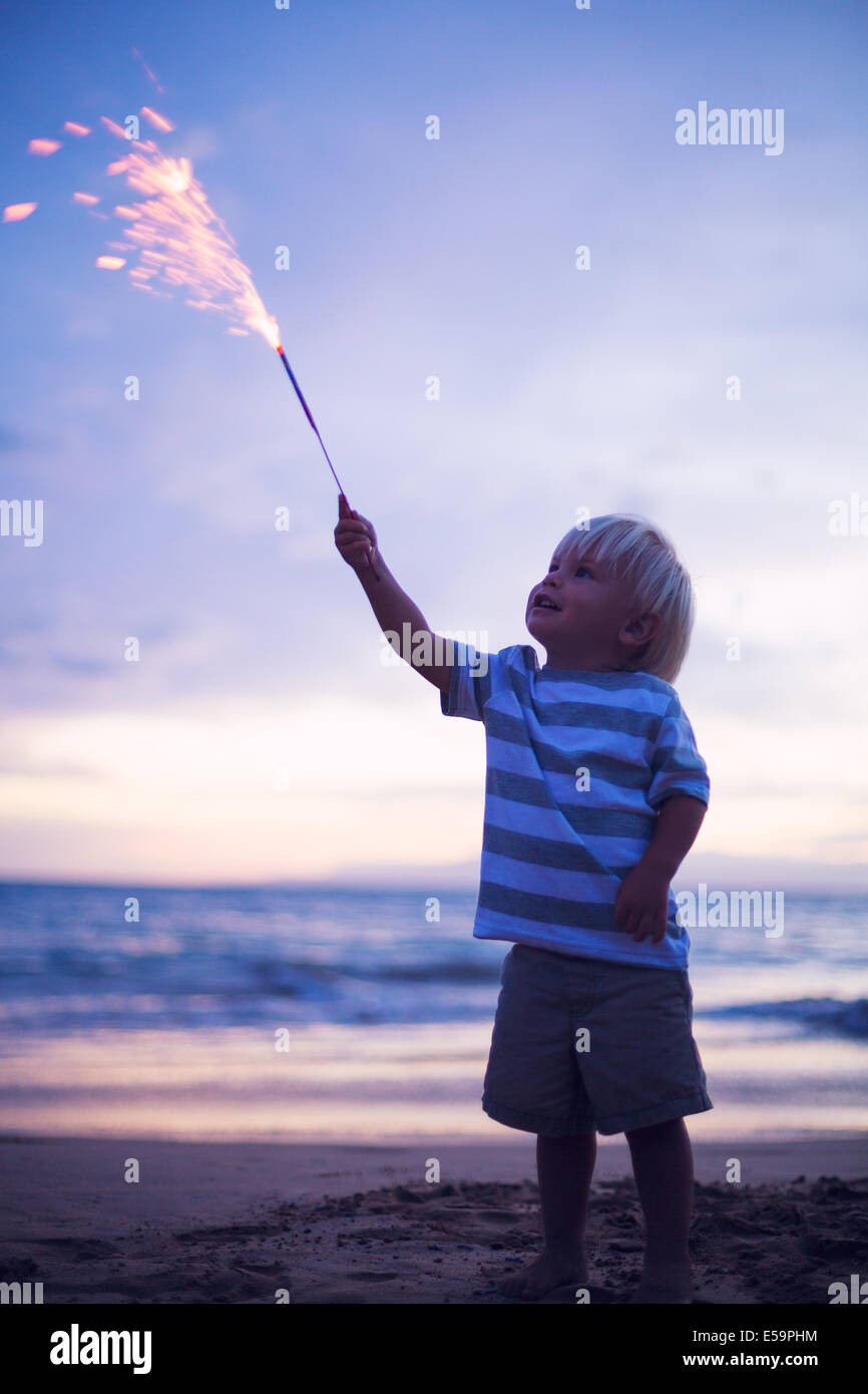 Sparkler boy hi-res stock photography and images - Alamy