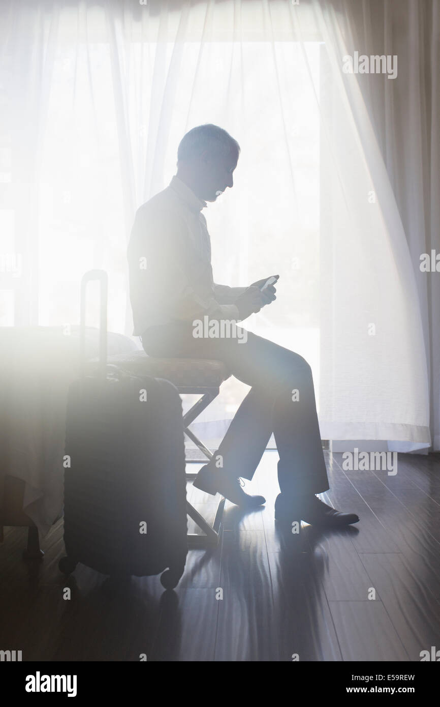 Phone hotel silhouette hi-res stock photography and images - Alamy