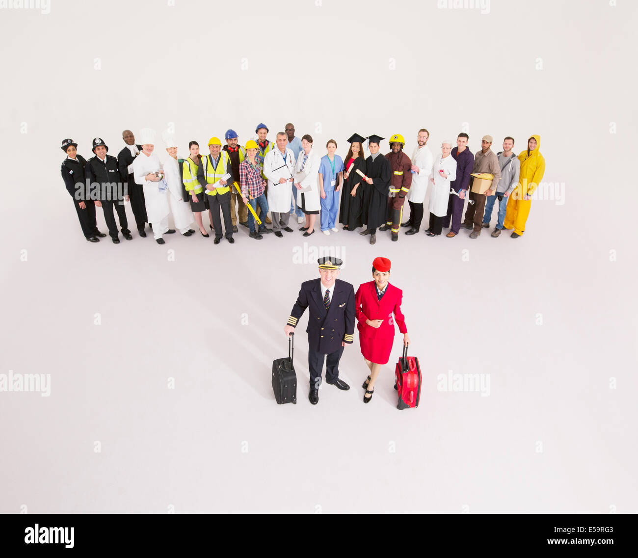 Portrait group construction workers hi-res stock photography and images ...
