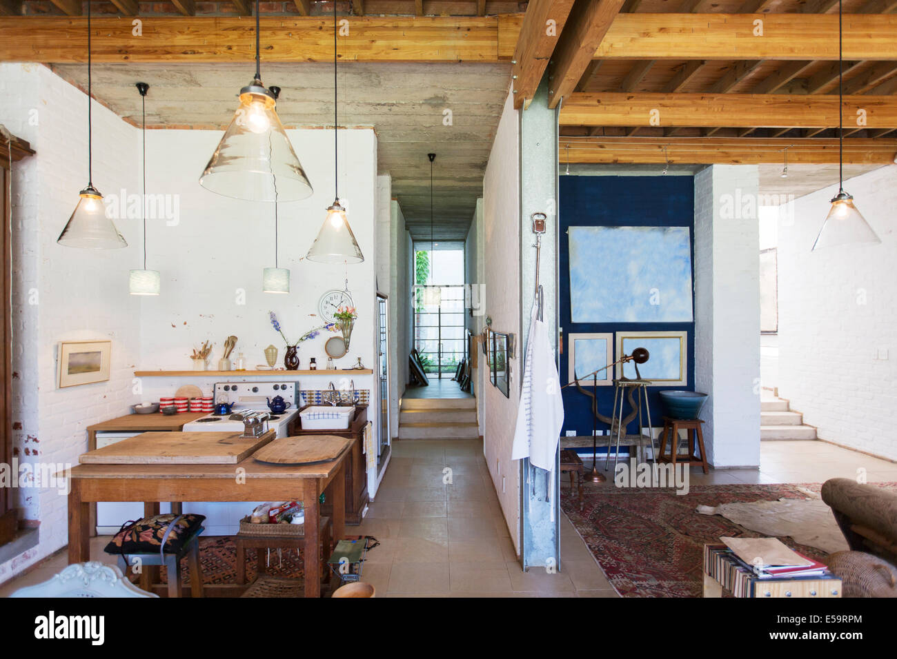 Rustic kitchen house hi-res stock photography and images - Alamy