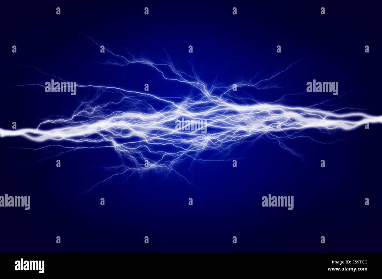Pure energy and electricity with blue background Stock Photo - Alamy