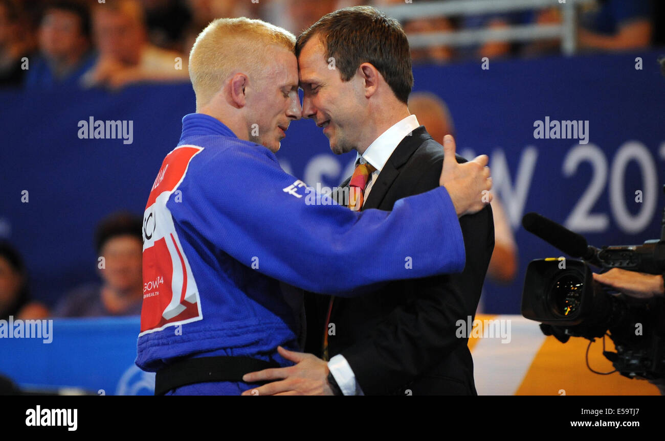 JAMES MILLER CELEBRATES WITH C MENS JUDO SECC GLASGOW SCOTLAND 24 July ...
