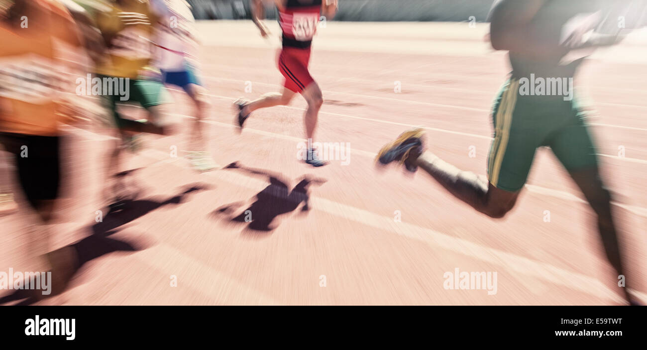 Accelerating runners hi-res stock photography and images - Alamy