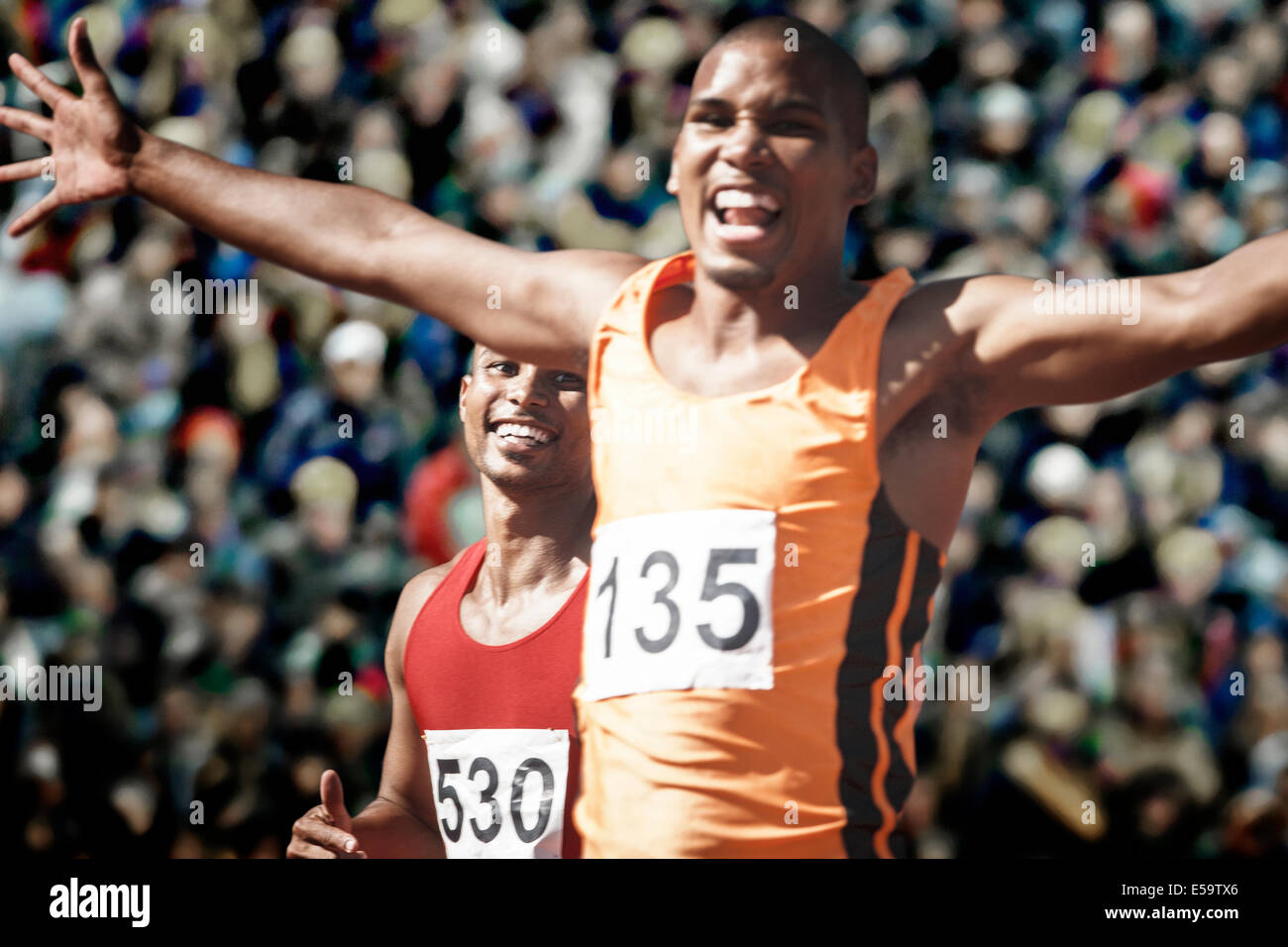 Athletics celebrating hi-res stock photography and images - Alamy