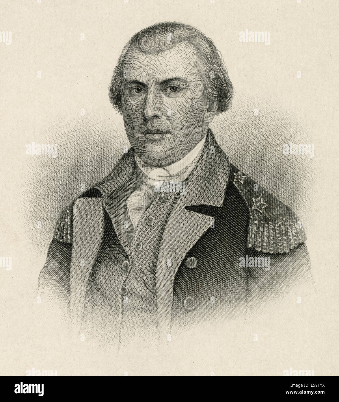Nathanael Greene Major General Nathanael Greene Steel Engraving