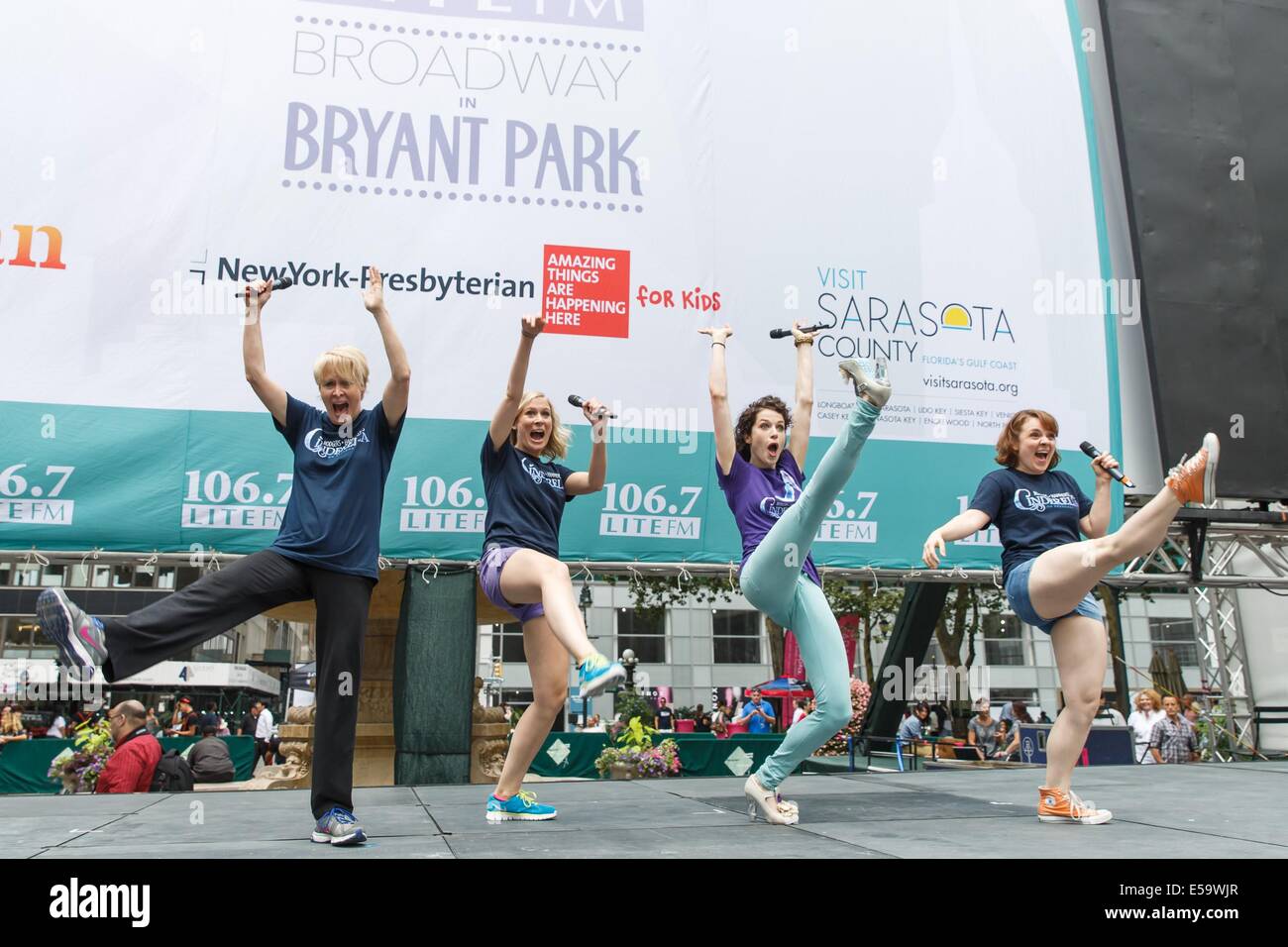 New York, NY, USA. 24th July, 2014. Nancy Opel, Paige Faure, Laura ...