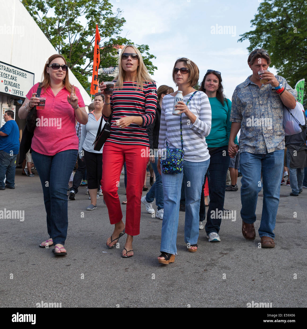 People at Summerfest in Milwaukee, Wisconsin, USA Stock Photo - Alamy