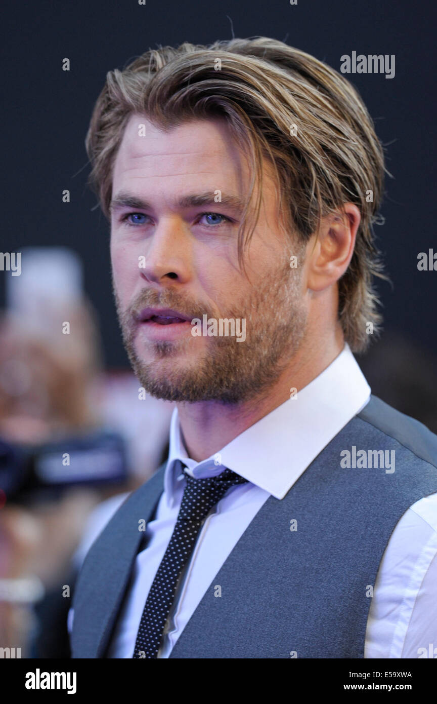 Actor Chris Helmsworth attends the European Premiere of Guardians of ...