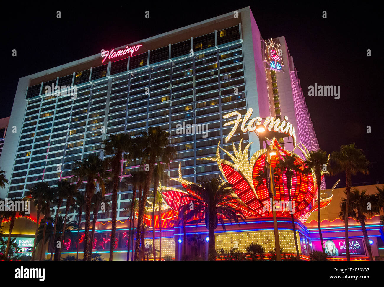 Flamingo las vegas neon hi-res stock photography and images - Alamy