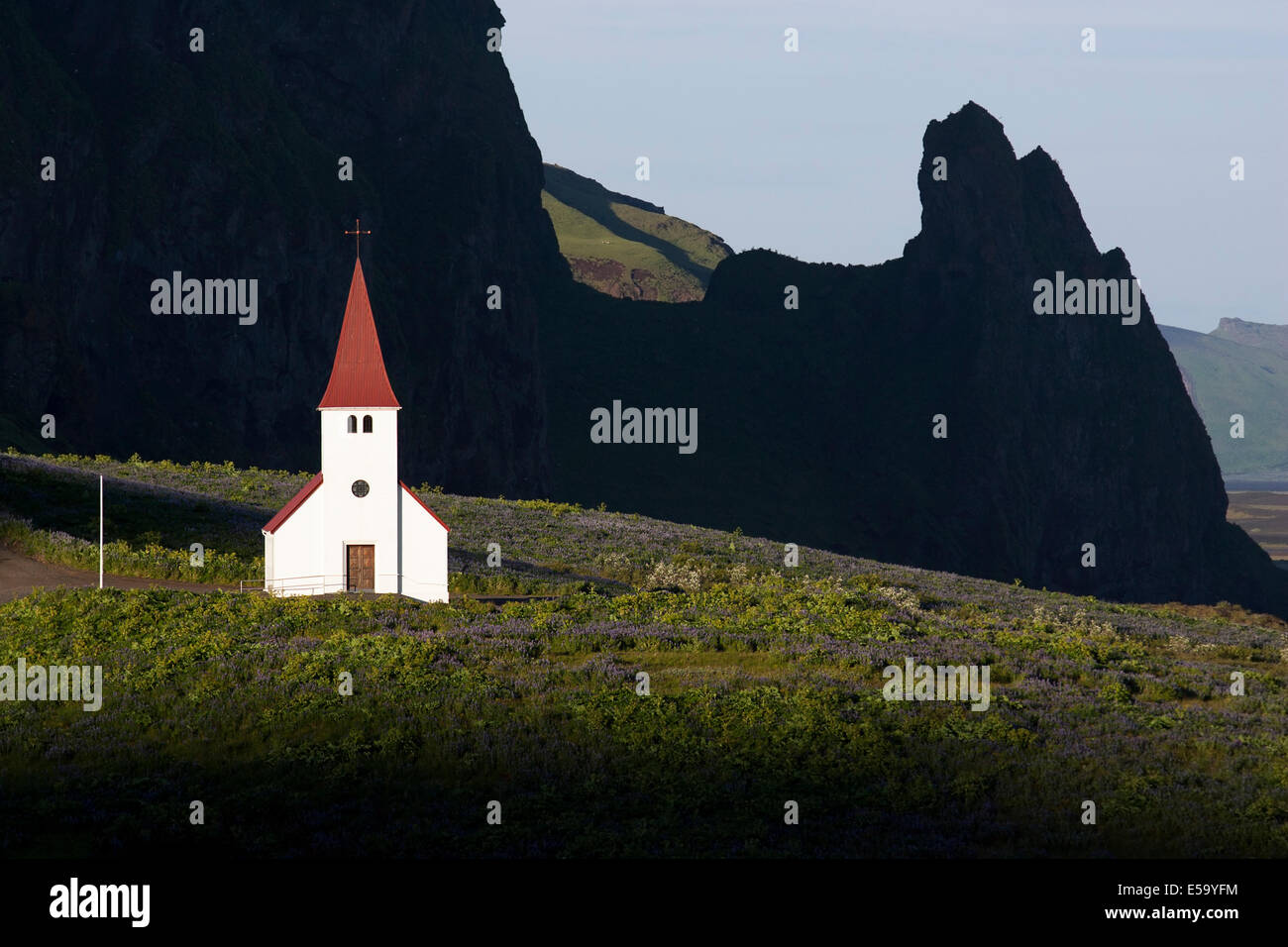 Vik church hi-res stock photography and images - Alamy