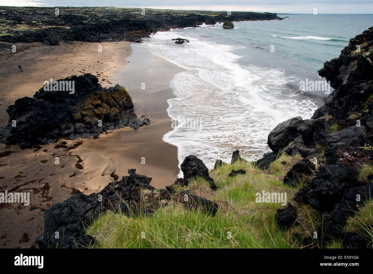 Skardsvik Beach - Snaefellsnes Peninsula - West Iceland Stock Photo - Alamy